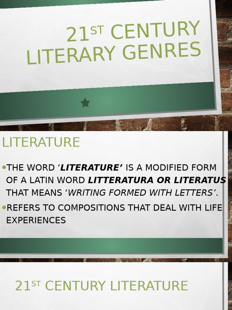 21st Century Lit Genres | PDF 21st Century Lit Genres | PDF