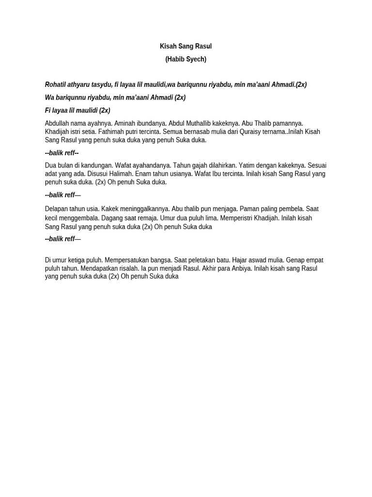 Kisah Sang Rasul | PDF