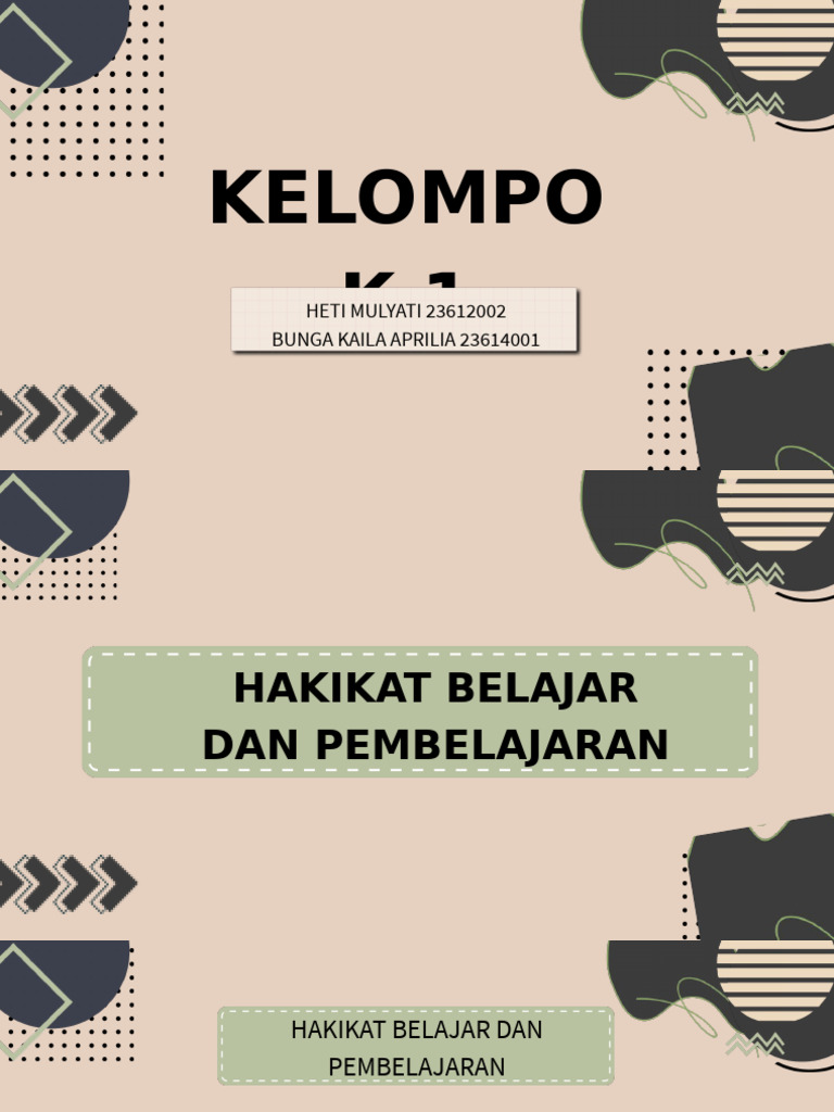 Kelompo K1: HETI MULYATI 23612002 Bunga Kaila Aprilia 23614001 | PDF
