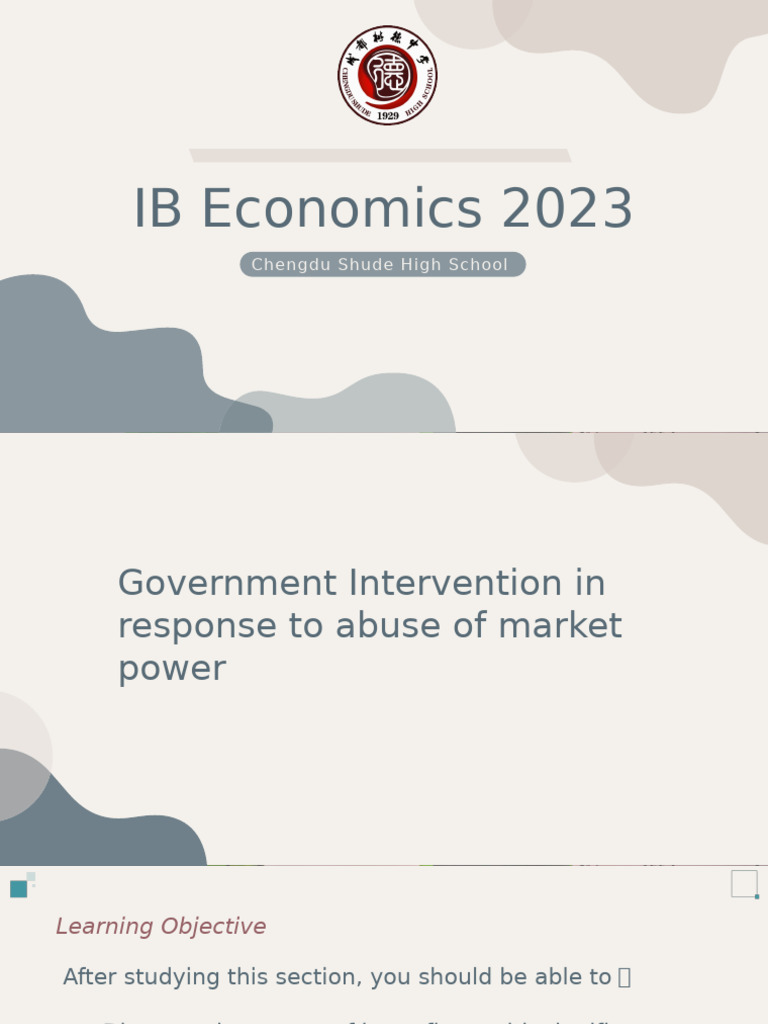 2.11.10 Government Intervention (Abuse of Market Power) | PDF