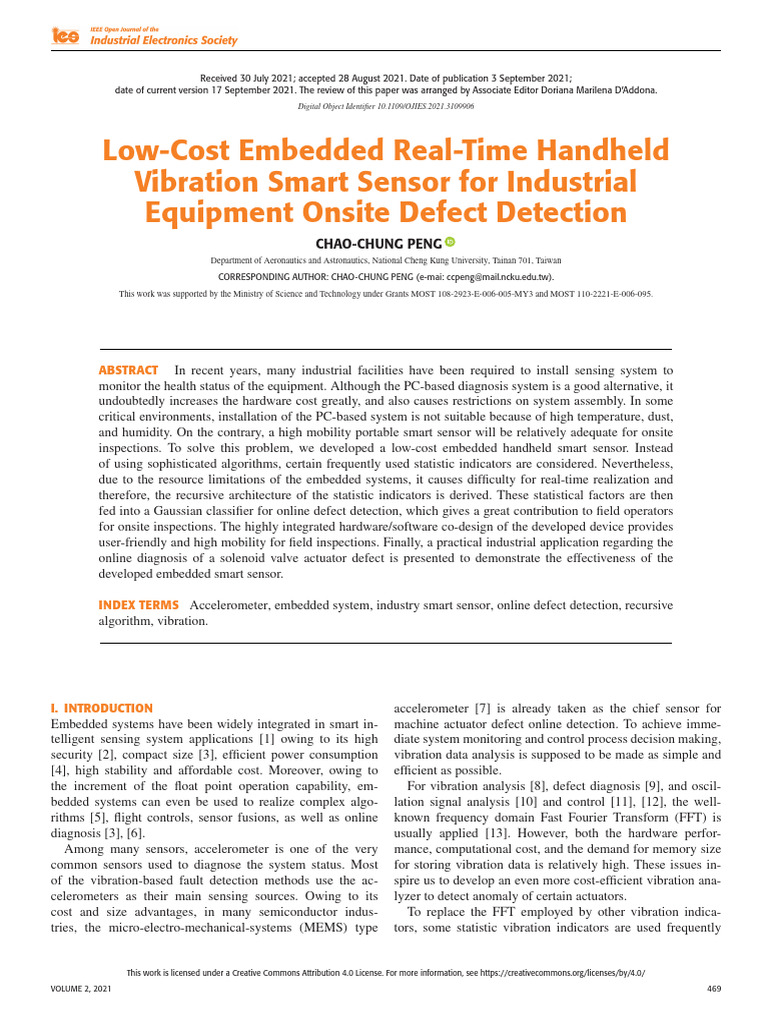 Low-Cost Embedded Real-Time Handheld Vibration Smart Sensor For ...