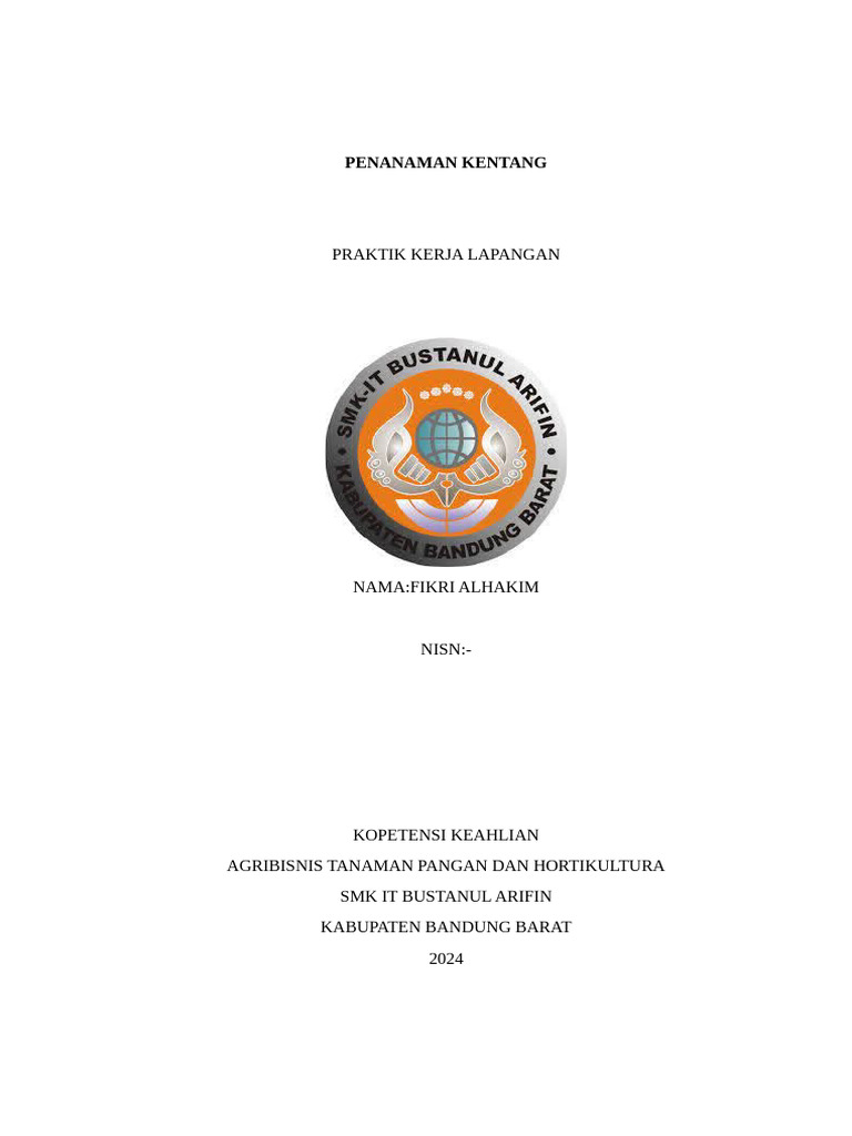 Contoh Laporan PKL Fikri Alhakim Xii Atph | PDF