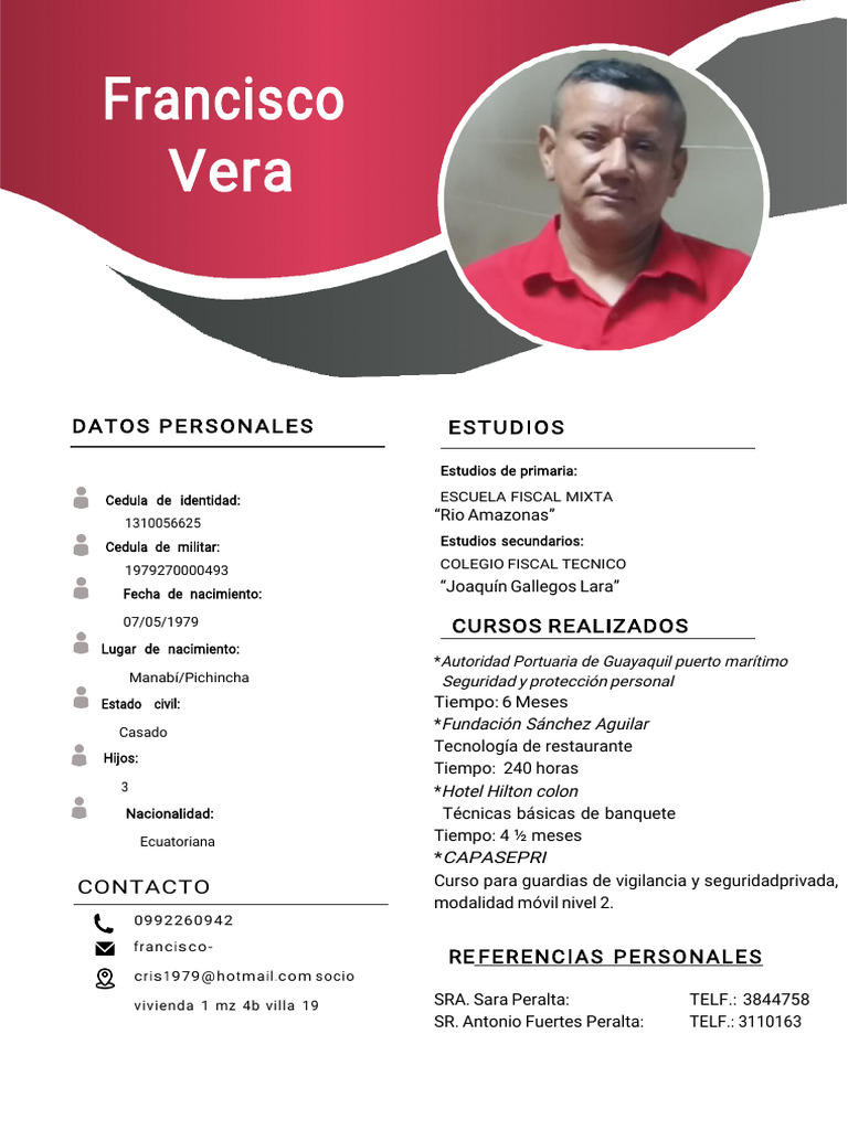 Francisco Vera Cv (2) | PDF