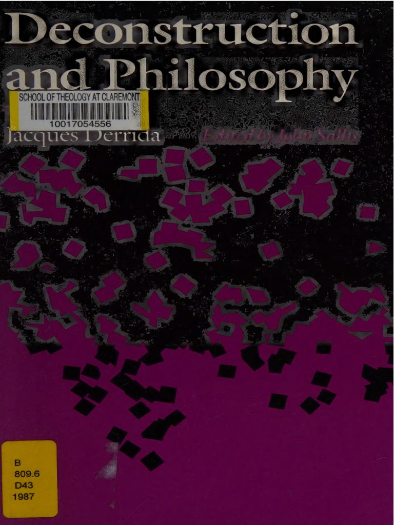 John Sallis - Deconstruction and Philosophy - The Texts of Jacques ...
