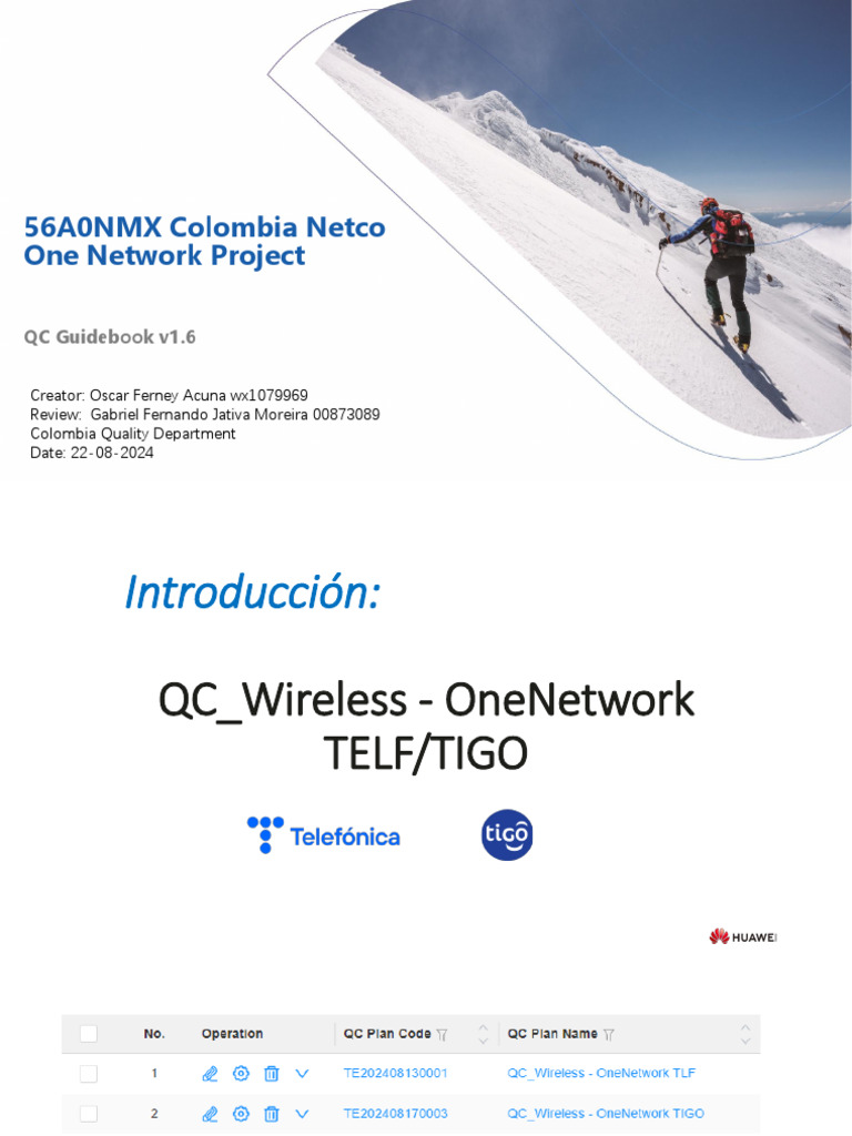 QC-TE Quick Guidance Netco v1.6 | PDF