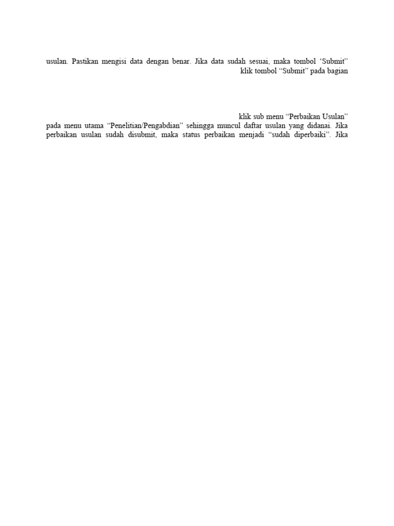 Pemberitahuan Revisi Proposal Dan RAB Program Penelitian Dan Pengabdian ...