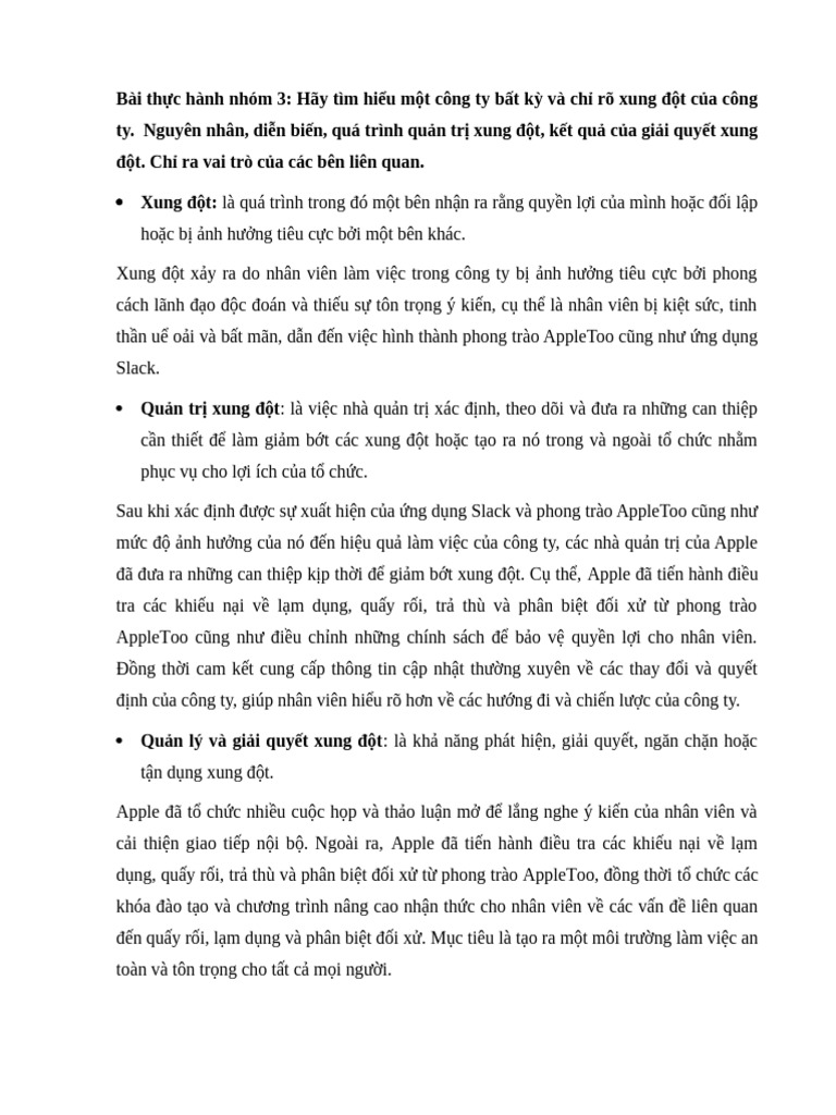 BTH1 - Nhóm 3 | PDF