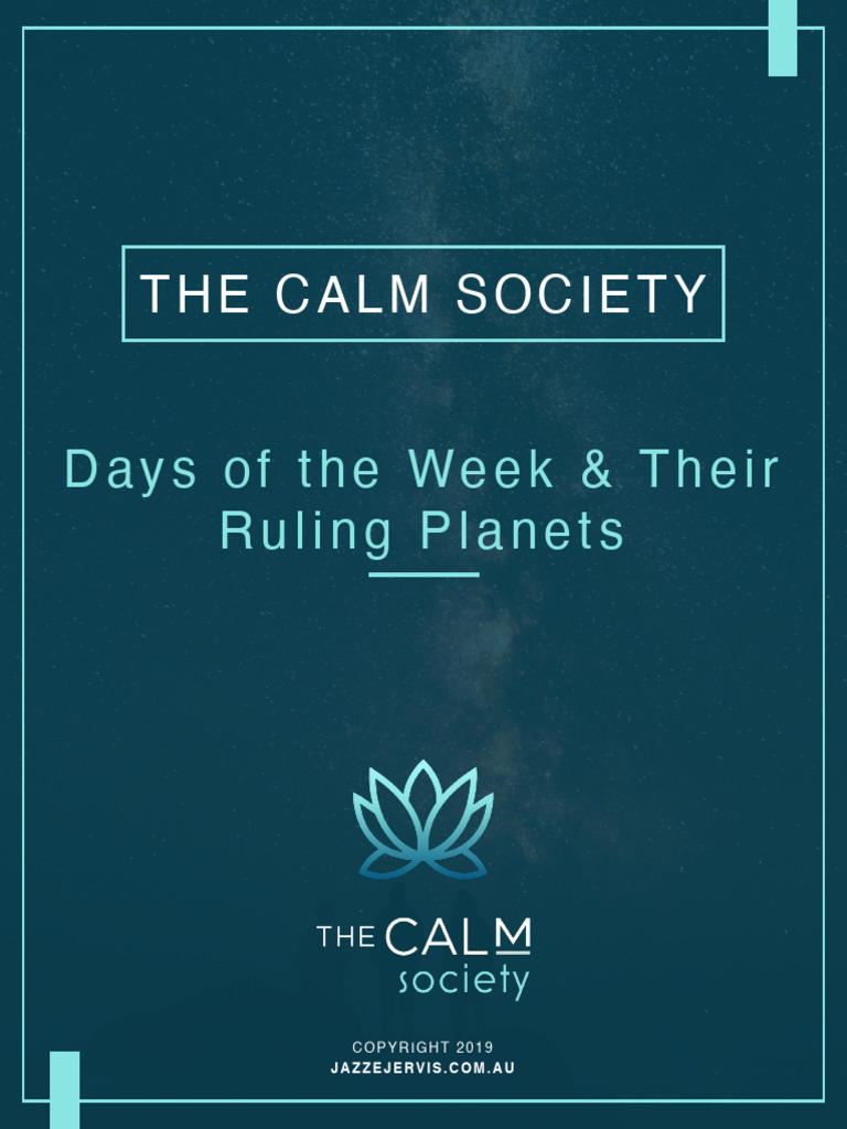 Days_of_the_Week_Their_Ruling_Planets | PDF
