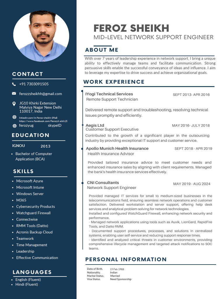 Feroz Sheikh - Resume | PDF