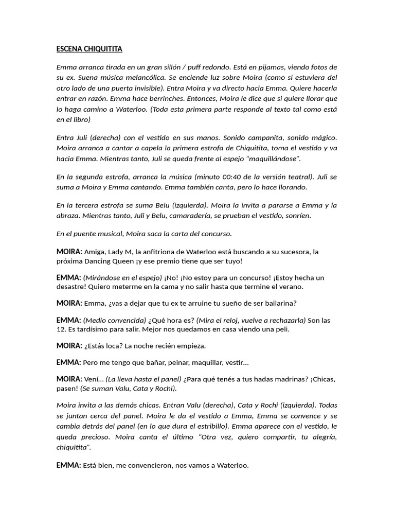 ESCENA CHIQUITITA | PDF