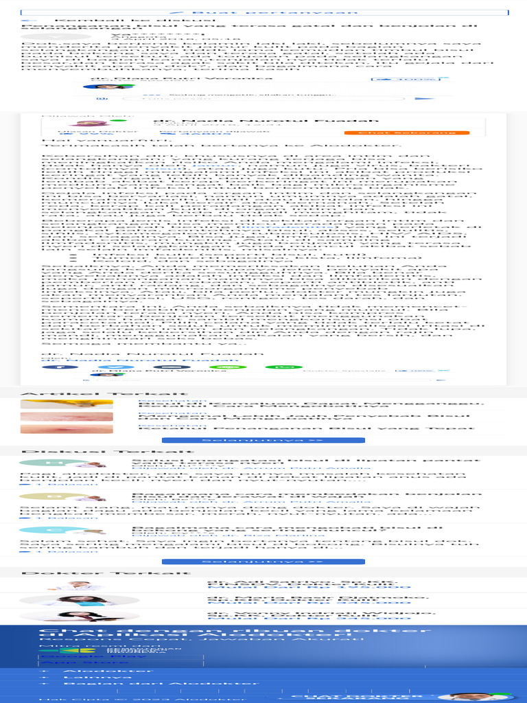Penanganan Bisul Yang Terasa Gatal Dan Benjolan Di Selangkangan - Tanya ...