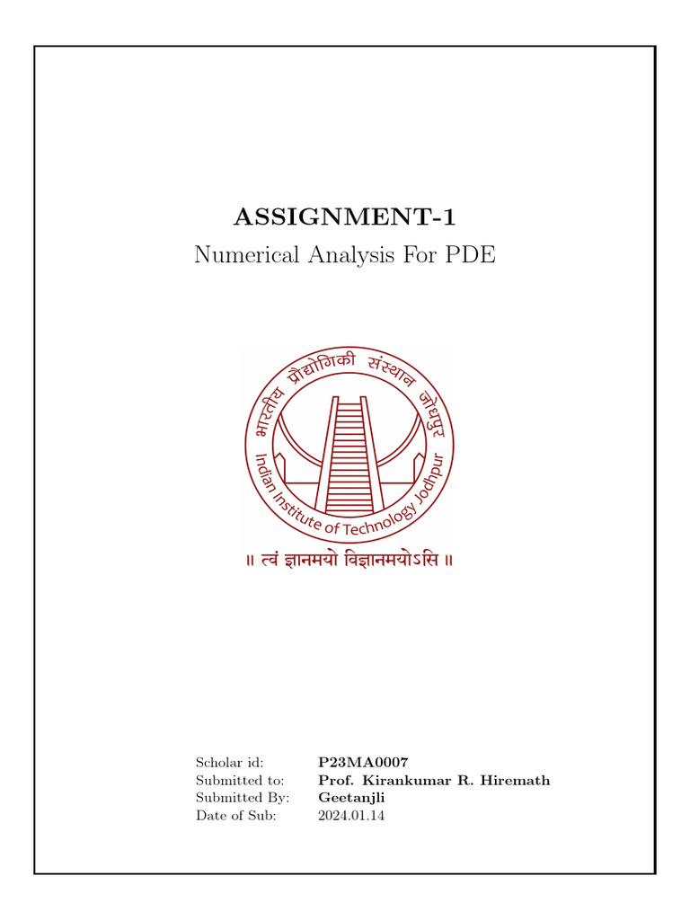 Nmerical Analysis Pde | PDF