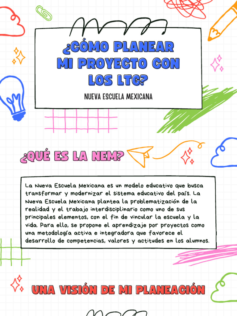 ¿Como Planear Mi Proyecto Con Los LTG | PDF