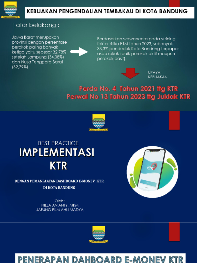Materi Best Practice Implementasi KTR Di Kota Bandung - 11 Juli 2024 | PDF