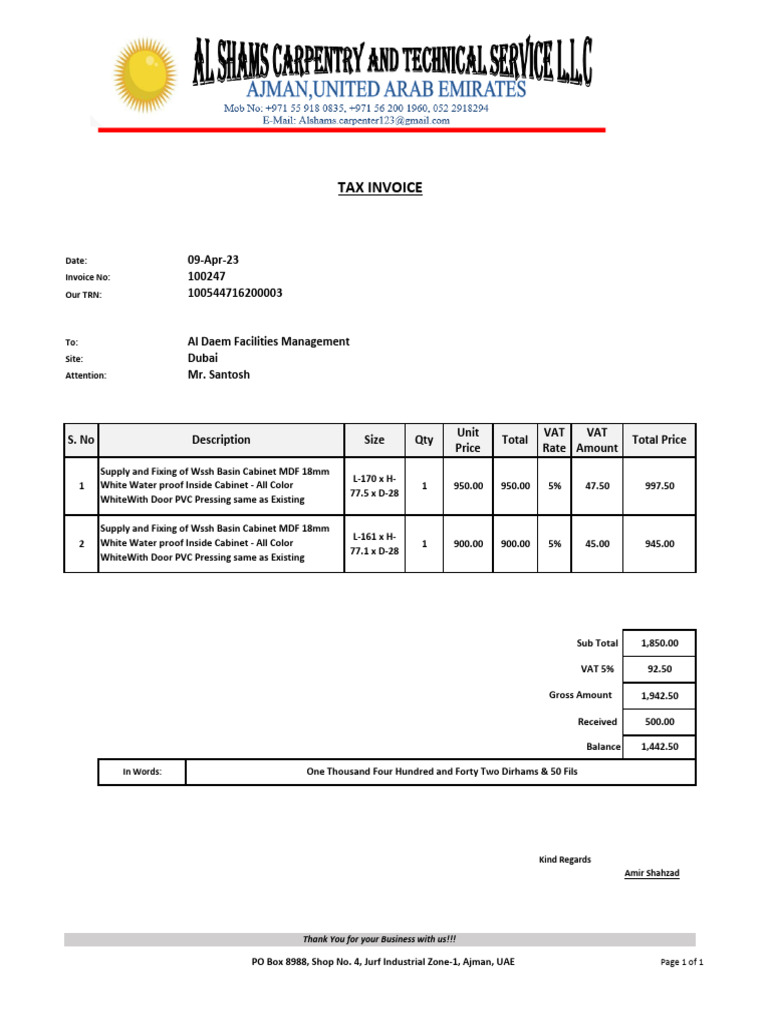 Invoice | PDF