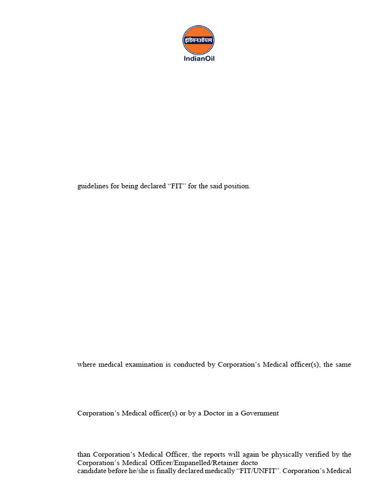 Physical Fitness Guidelines and Format GATE | PDF | Physical ...