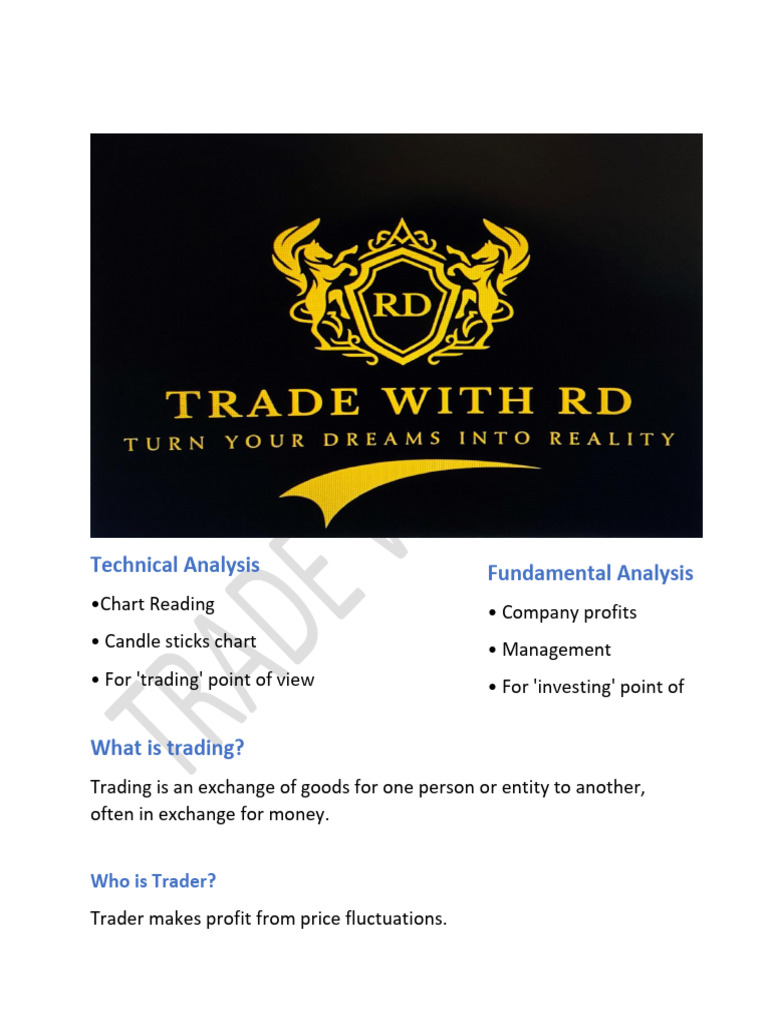 Trade With RD | PDF