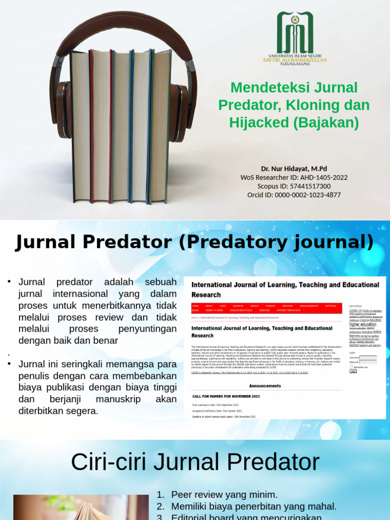 Mendeteksi Jurnal Predator, Cloning Dan Hijacked | PDF