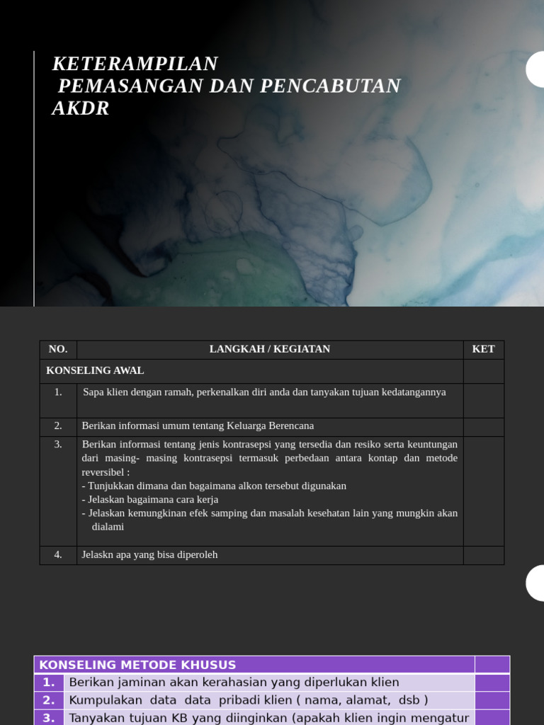 Keterampilan Pemasangan AKDR | PDF