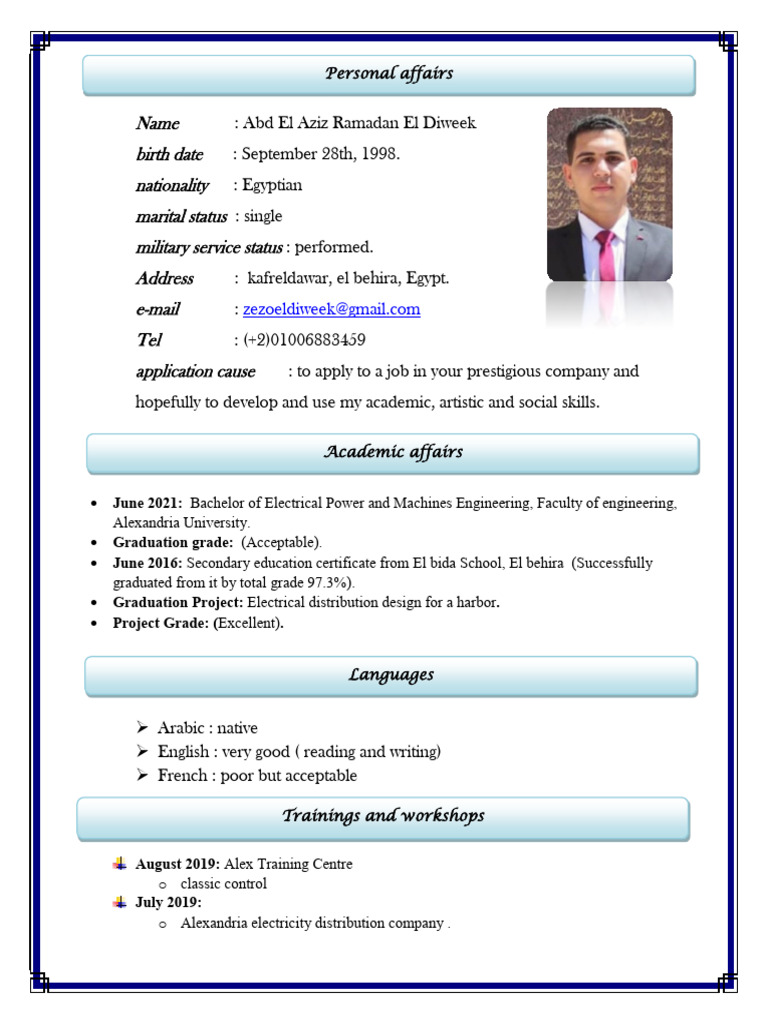 CV Abd Elaziz Ramadan | PDF