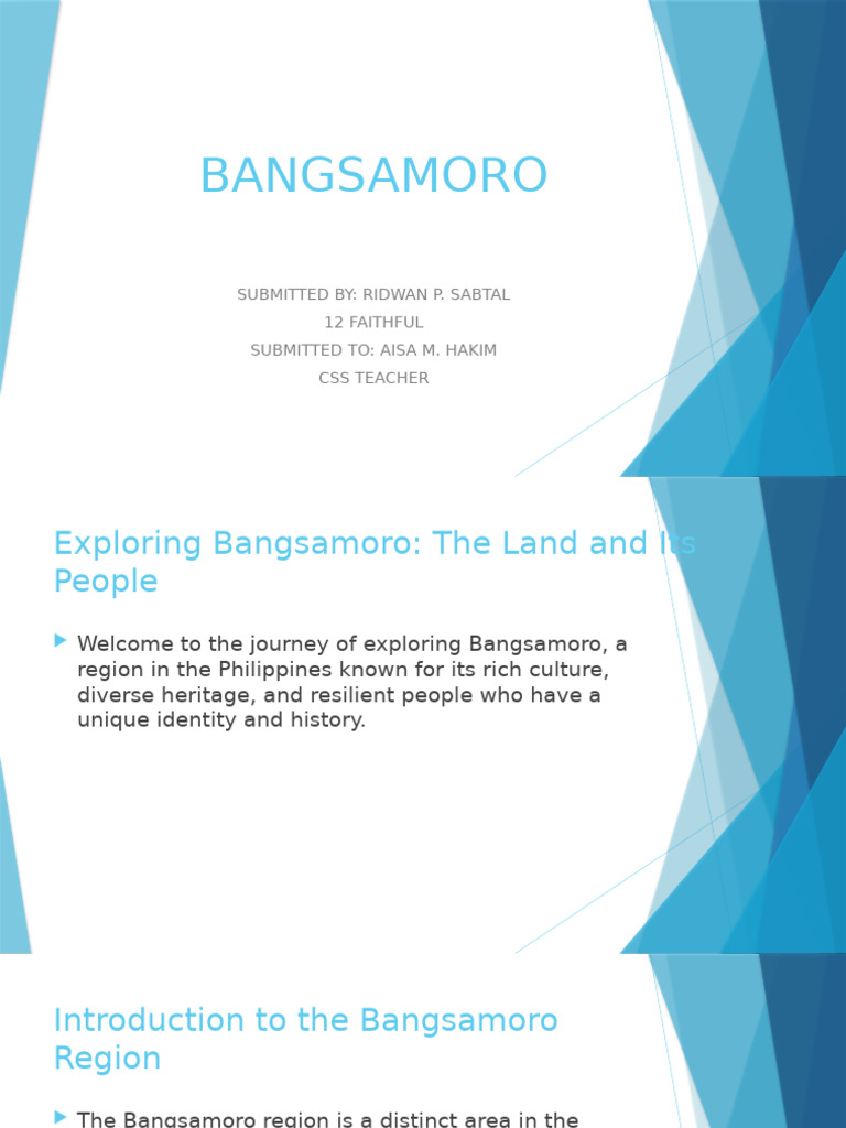 Bangsamoro Sabtal | PDF