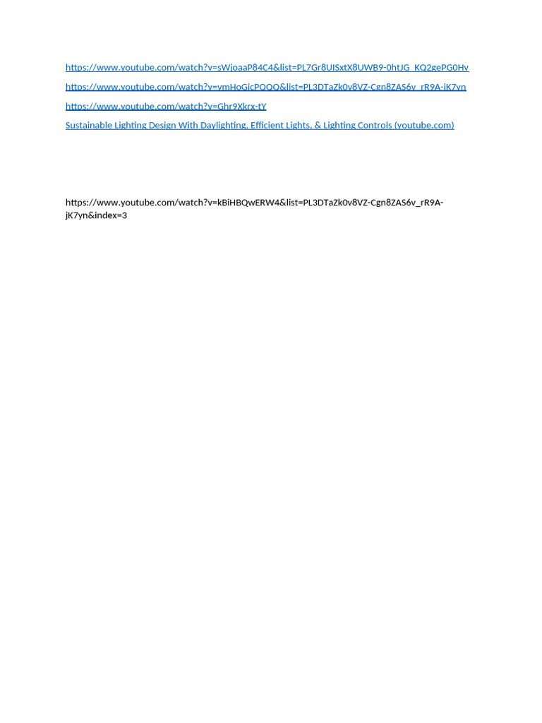Note For Natural Light | PDF