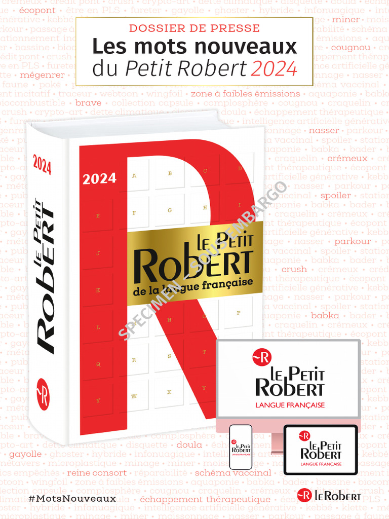 Petit Robert 2024 | PDF