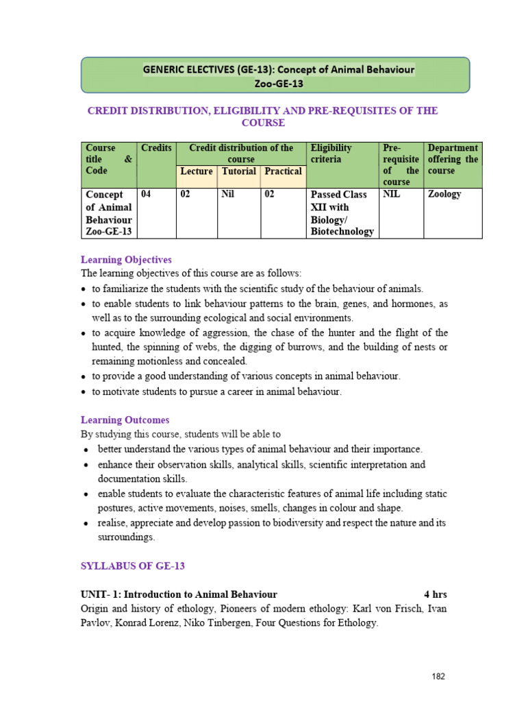 GE Syllabus Merged | PDF