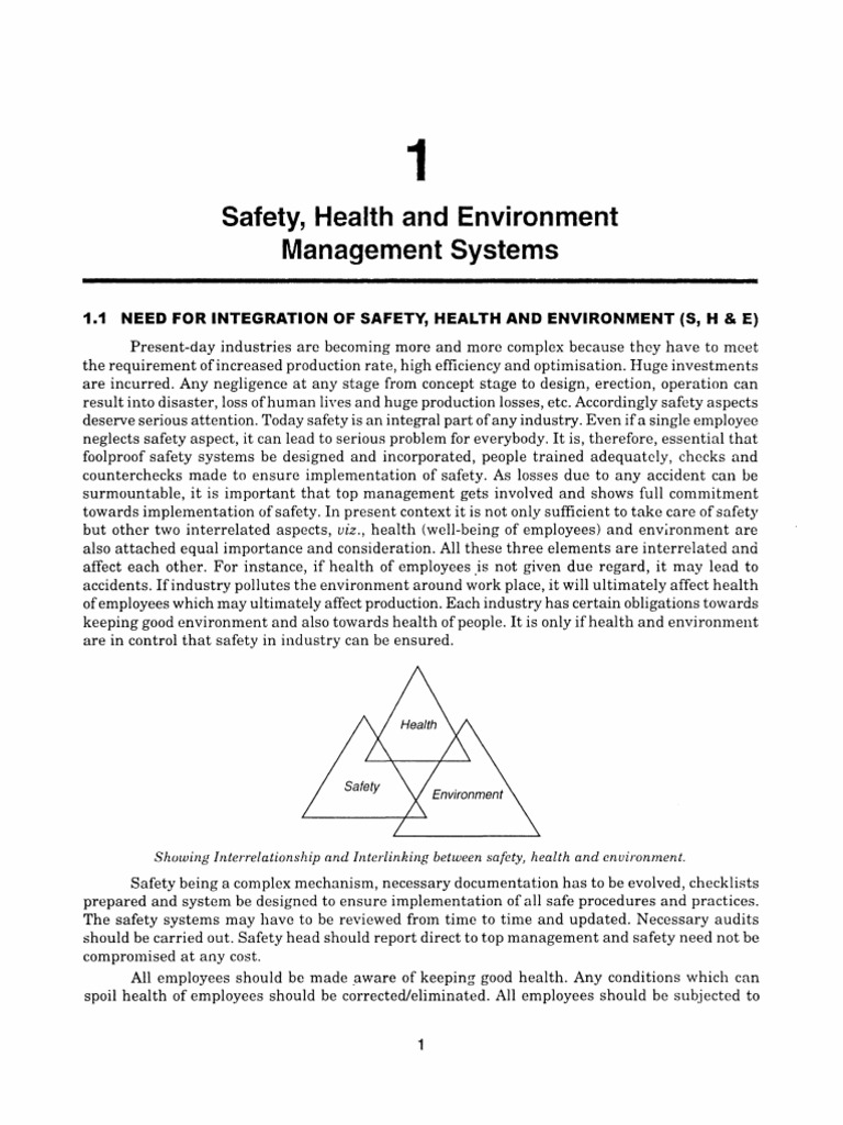 Chapter 1 Industrial Safety Health and Environment Management Systems ...