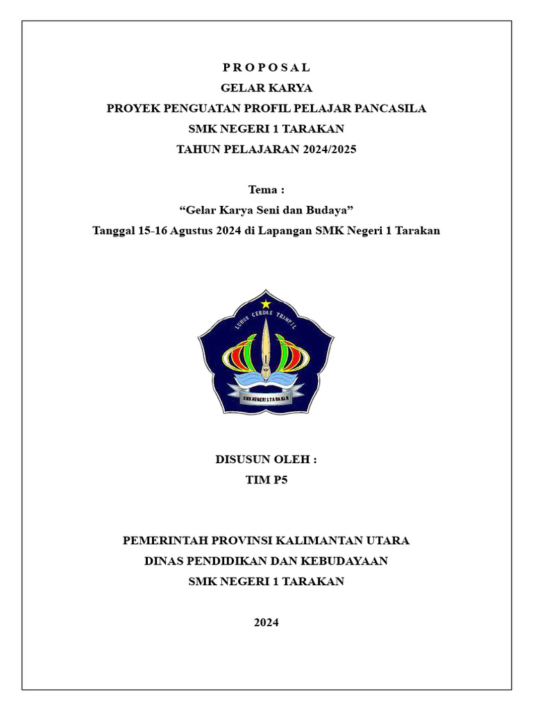 Proposal Gelar Karya P5 ok | PDF