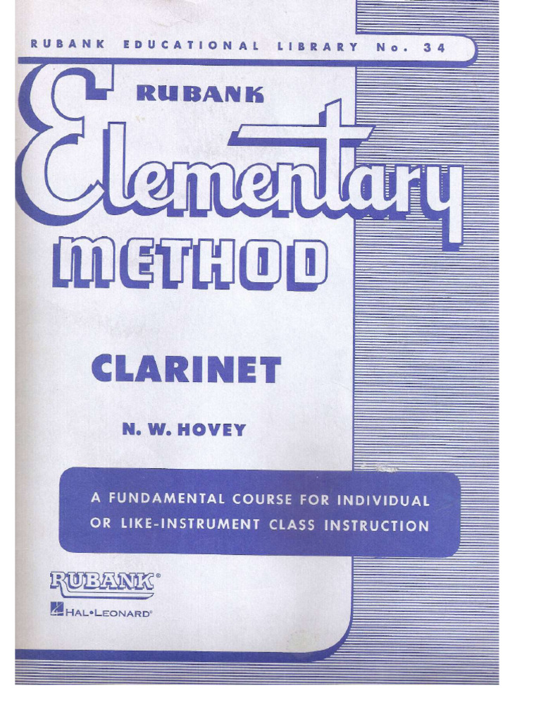 Rubank Elementary Method - Clarinet | PDF