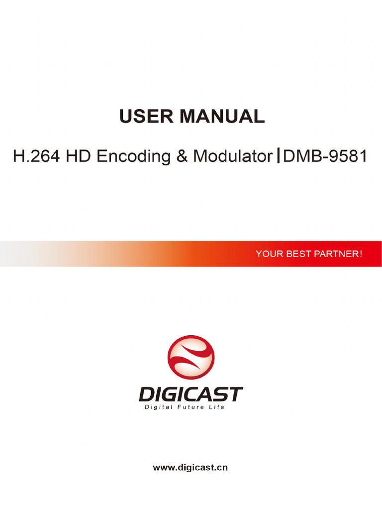 DMB-9581E HD H.264 Encoding & Modulator (24 HDMI) - User Manual - Spanish | PDF | Information ...