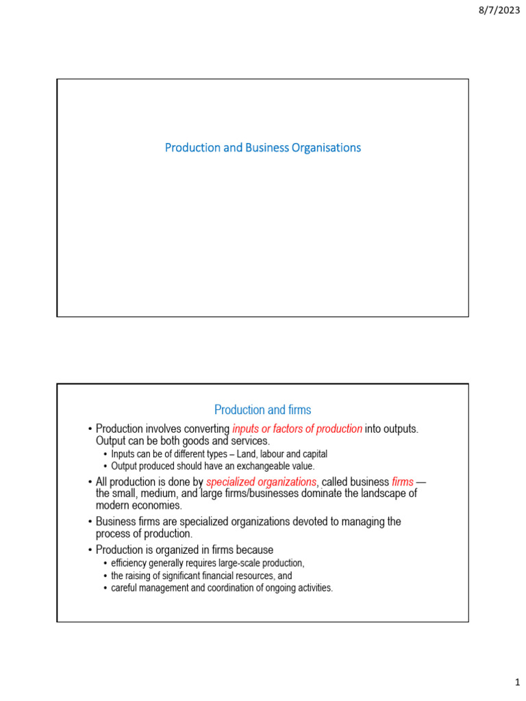 Production | PDF