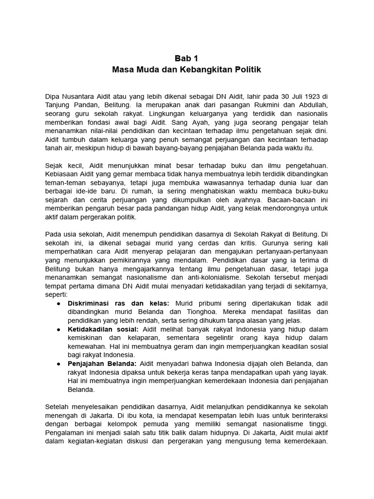 Biografi DN Aidit | PDF