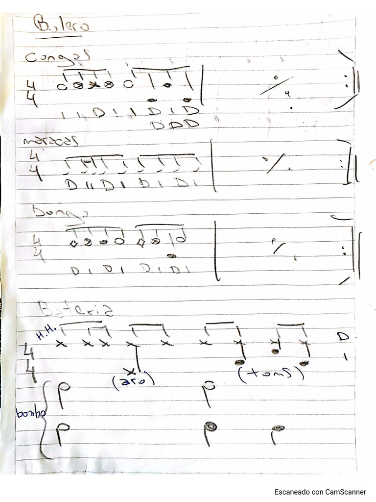 Patrones Rítmicos - Percusión | PDF