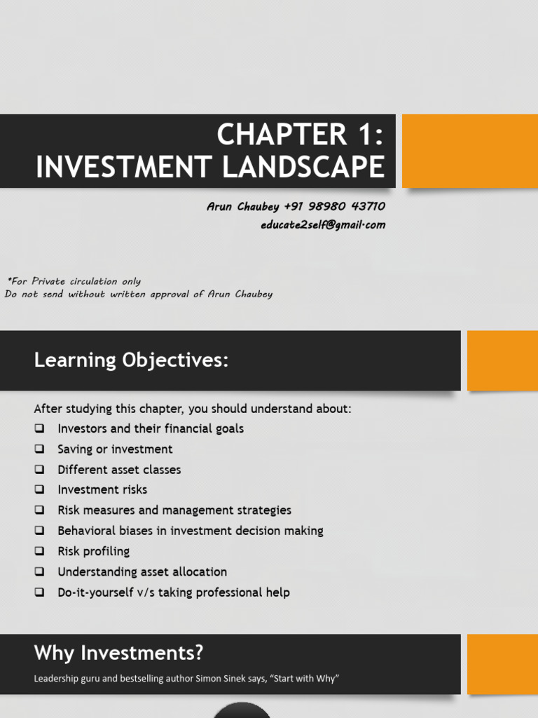 Chapter 1 Investment Landscape | PDF