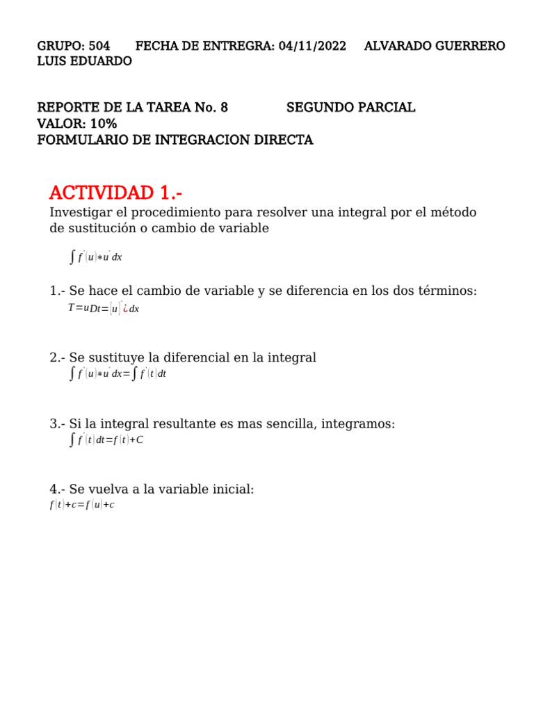 REPORTE No. 8 | PDF