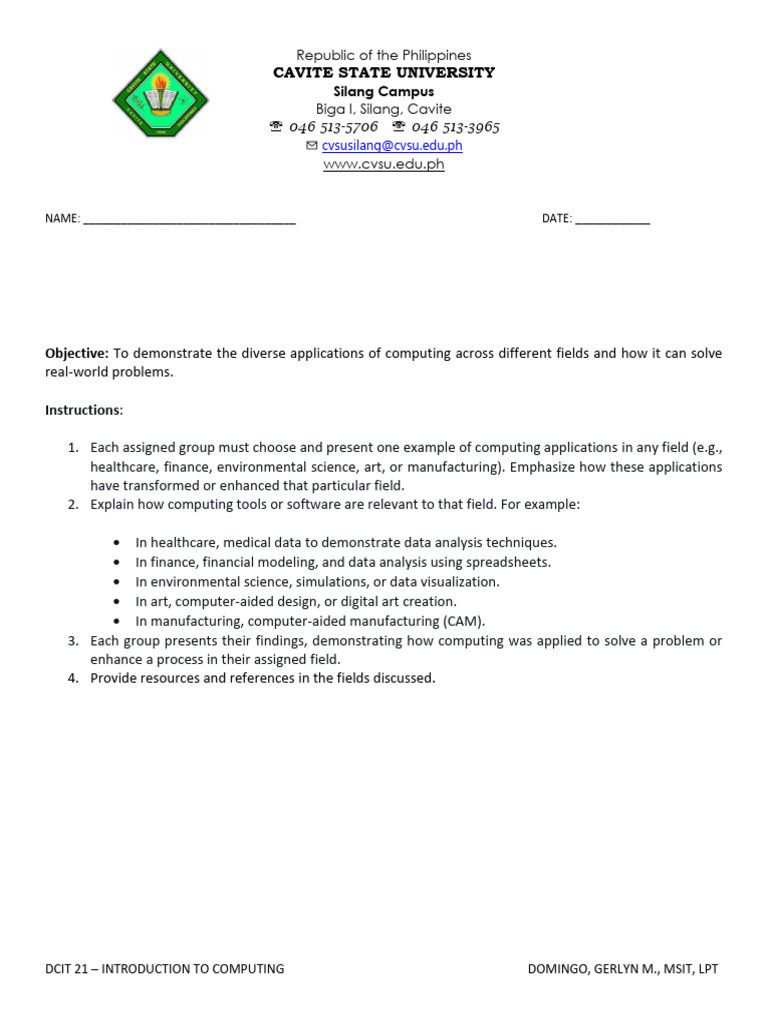 Laboratory Activity 1 | PDF