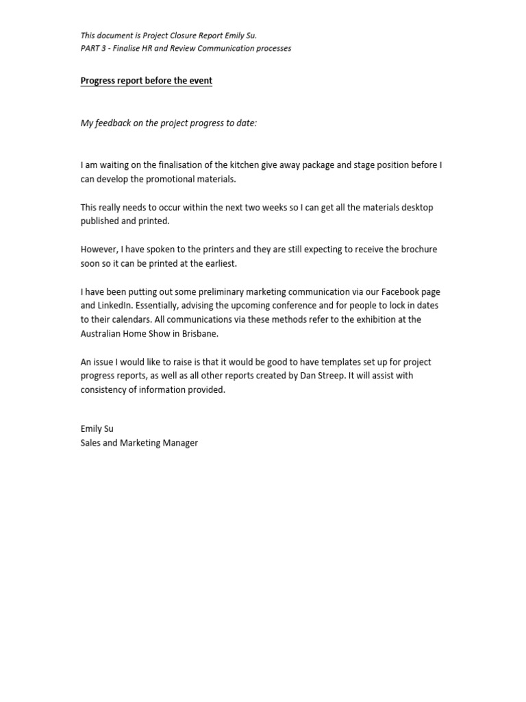 Project Progress Report Emily Su v2.0619 1 | PDF