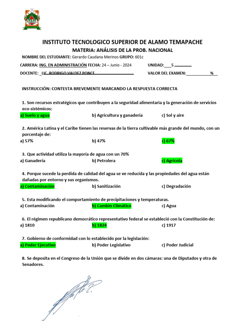 Examen U5 Anali-Proble-Nacional 1 | PDF
