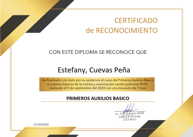 Cert - Cuevas Peña, Estefany | PDF