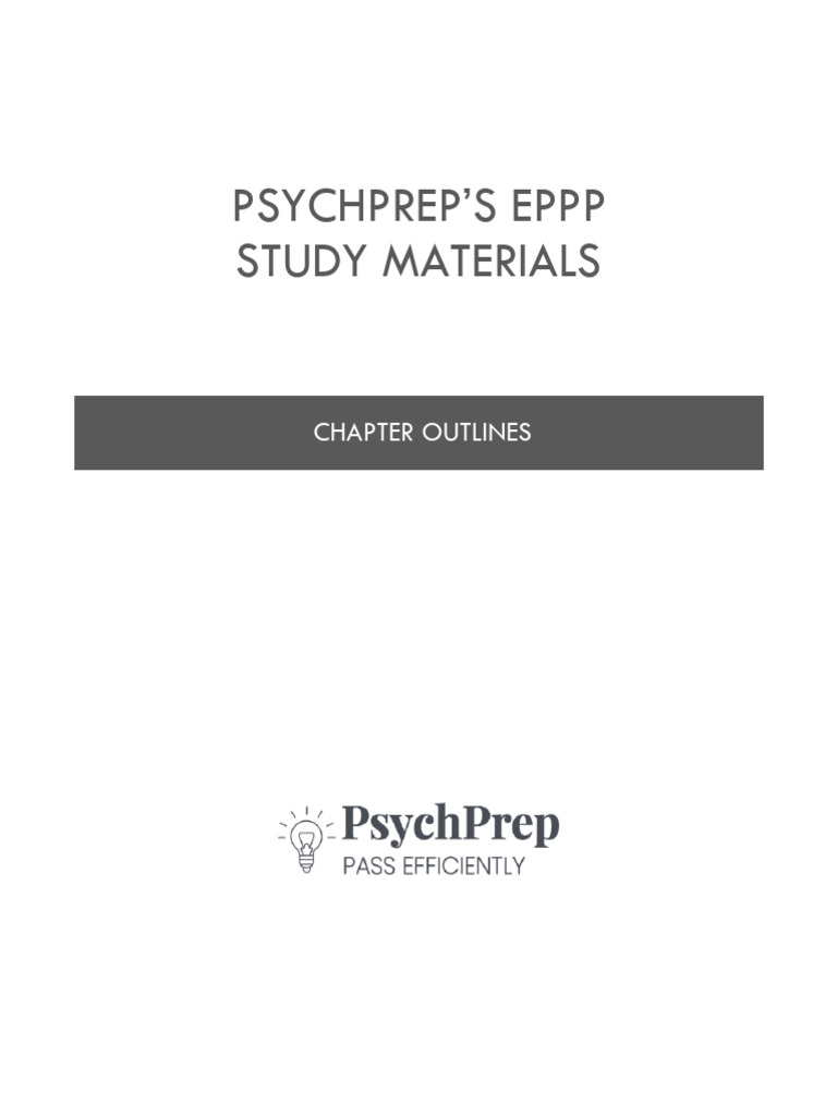 Psychprep Topic Outline | PDF
