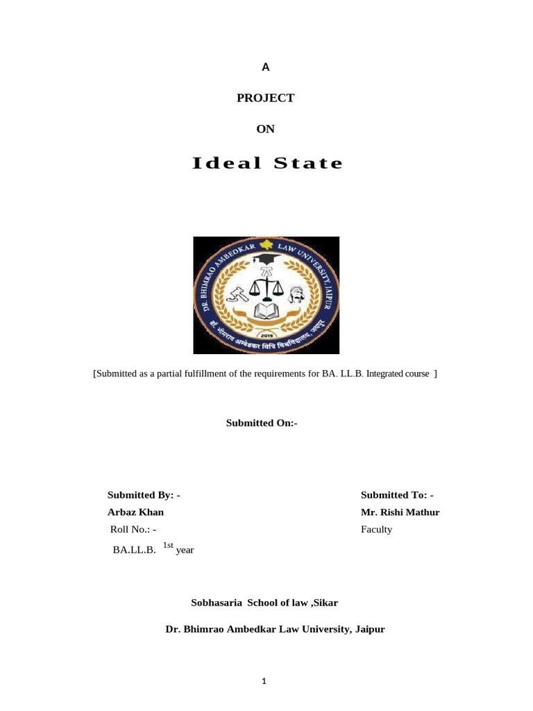 Ideal State Project Overview | PDF