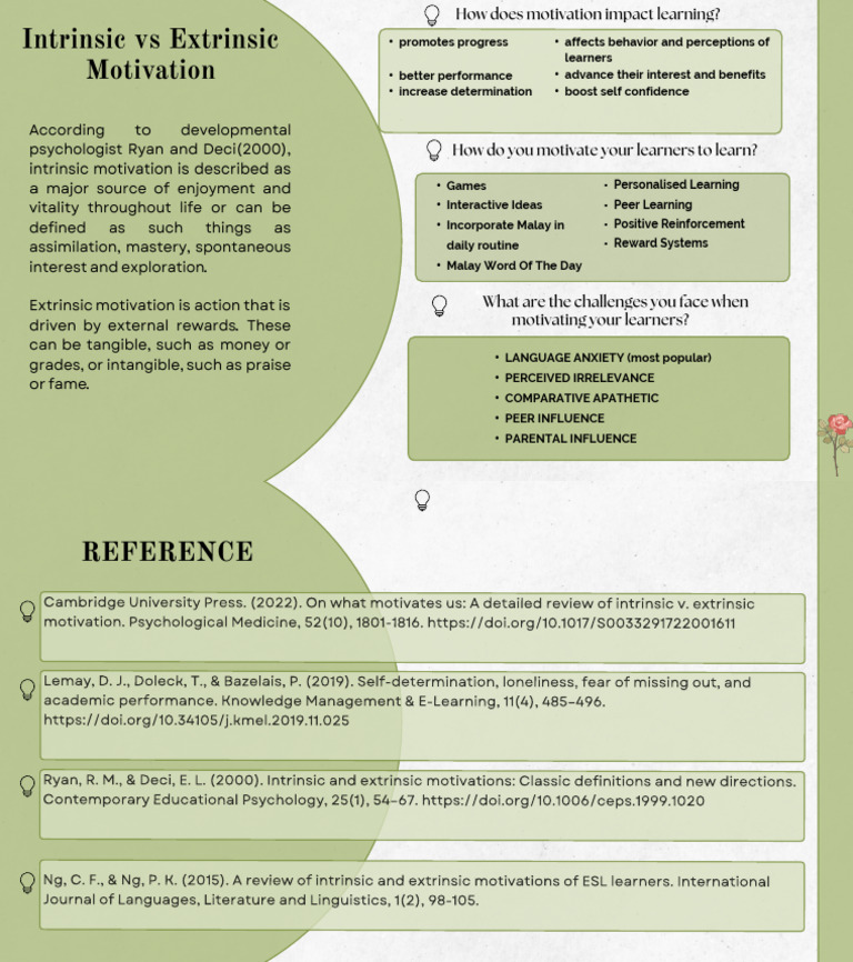 Intrinsic Vs Extrinsic Mind Map 1 Sept | PDF