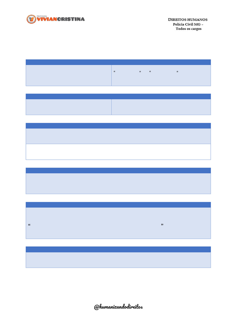 Tabela Resumo Capítulo 01 | PDF