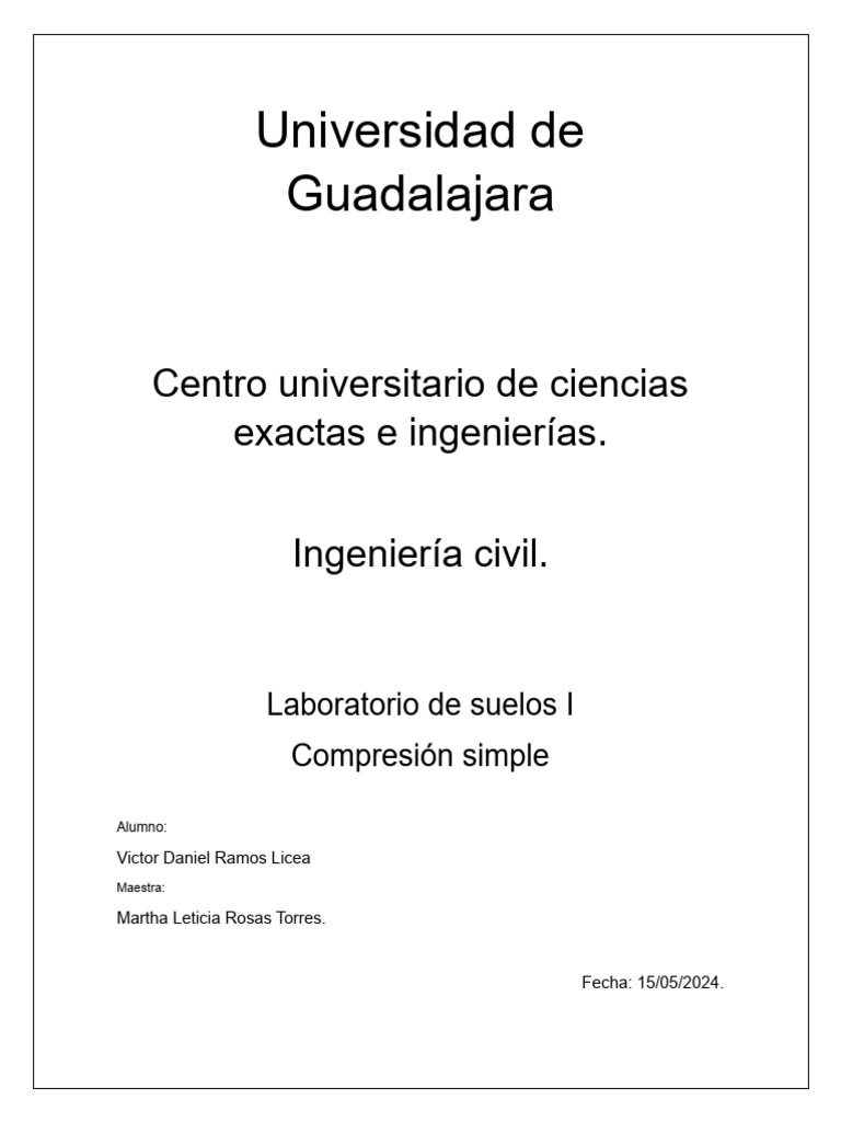 Compresion Simple | PDF