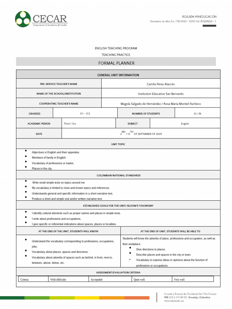 Lesson Plan 3RD PERIOD | PDF