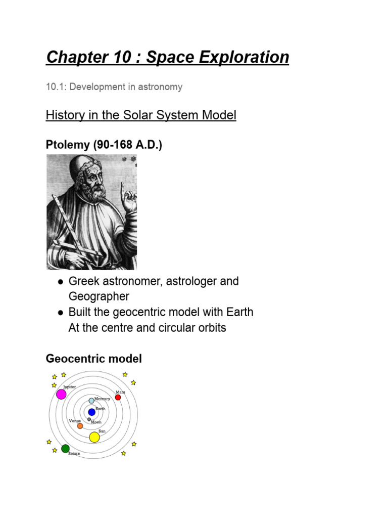 Chapter 10 - Space Exploration | PDF