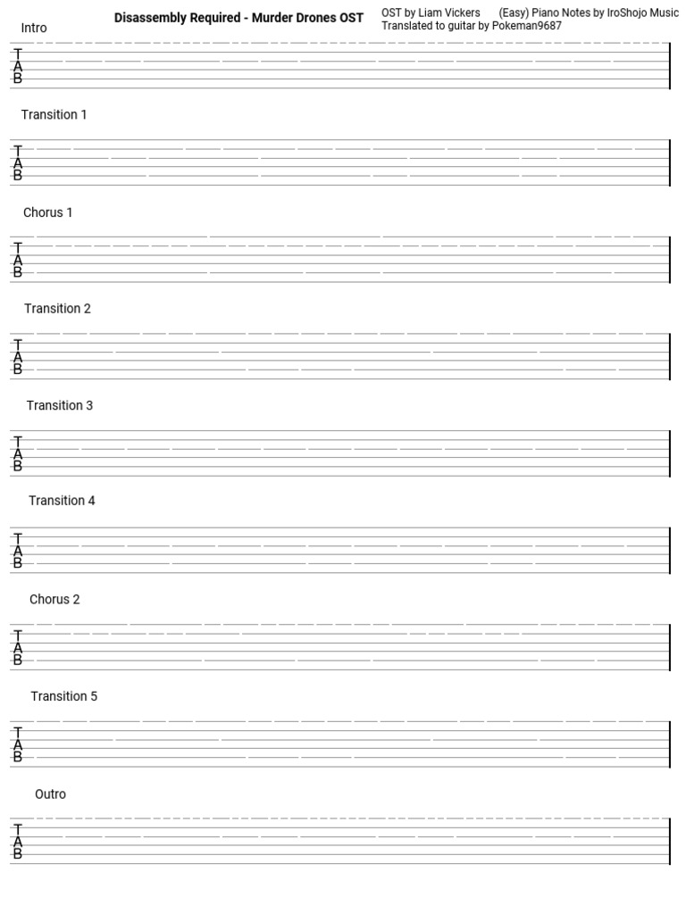 Disassembly_Required_Easy_Guitar | PDF