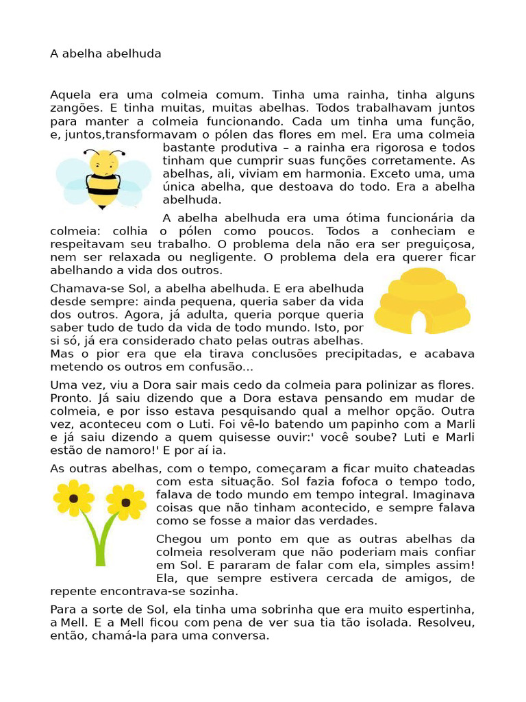 A Abelha Abelhuda | PDF